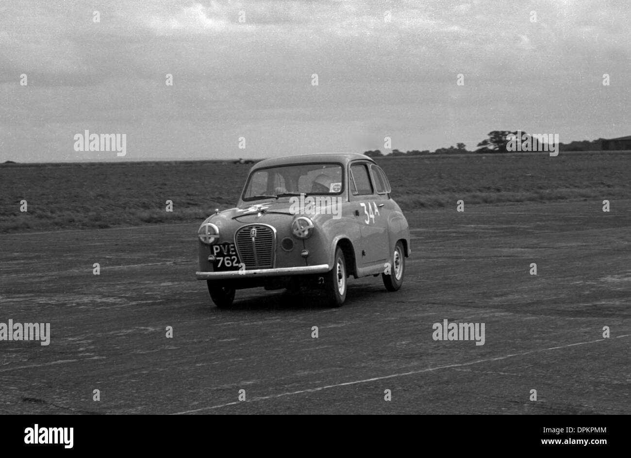 Austin A35 during 750 Motor Club 6 hour relay race at Silverstone 1957 ...