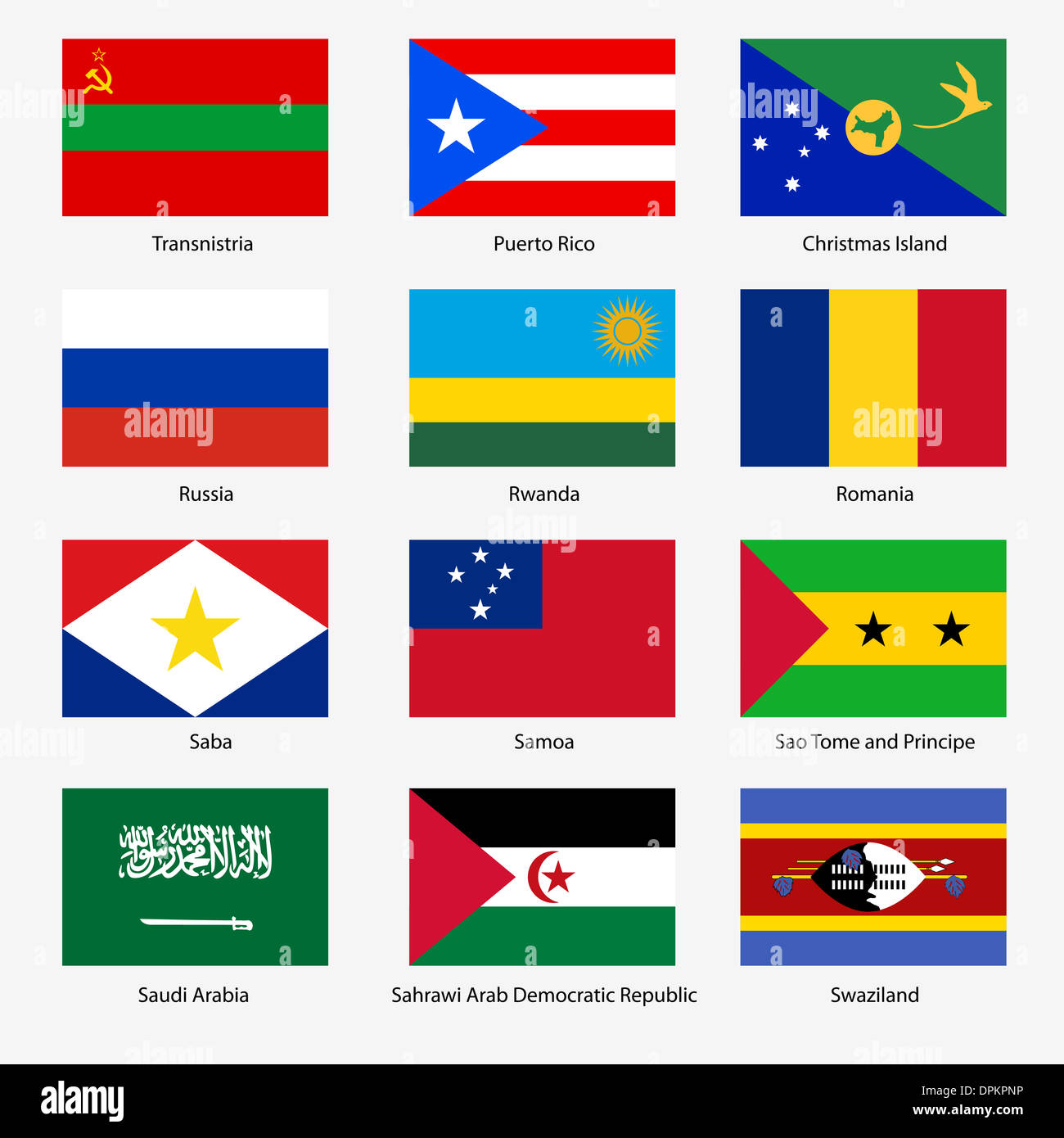 Set Flags of world sovereign states Stock Photo - Alamy