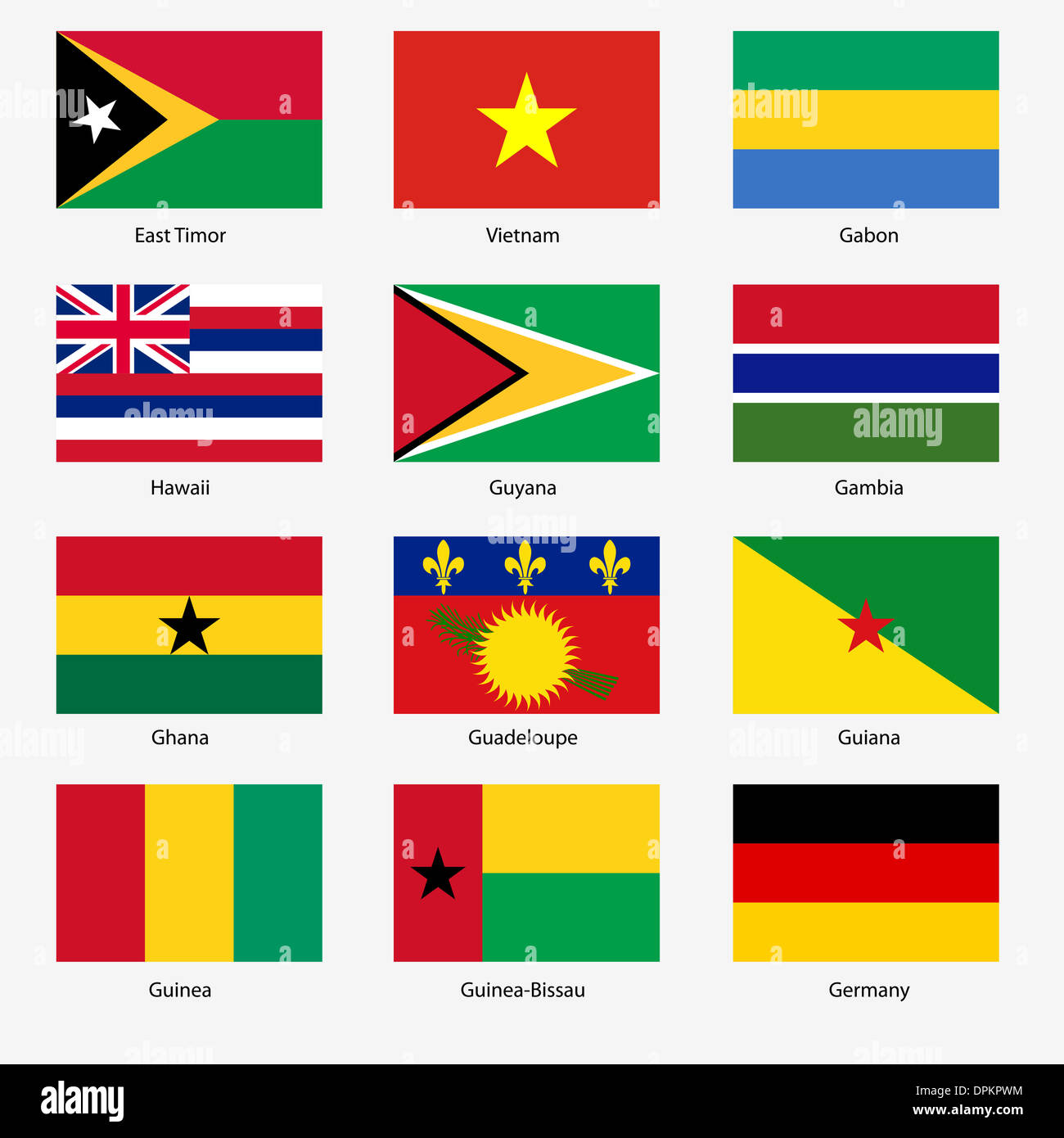 Set Flags of world sovereign states Stock Photo - Alamy