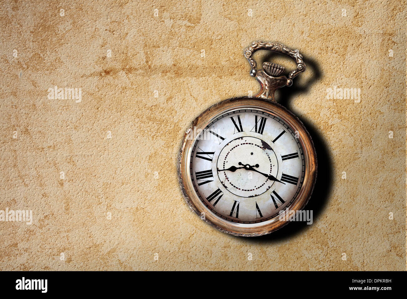 old and vintage wall clock Stock Photo - Alamy
