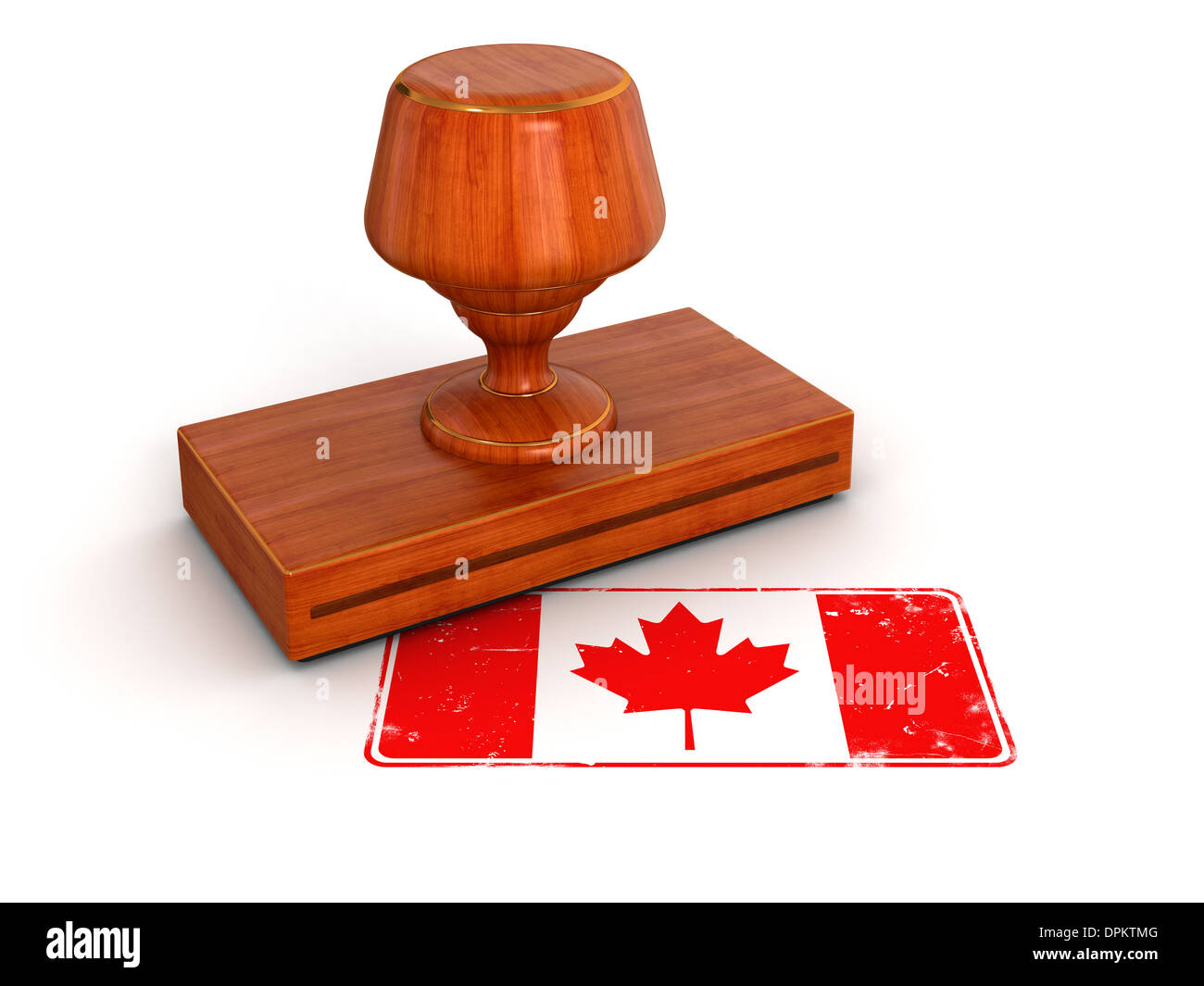 Rubber Stamp Canada flag (clipping path included Stock Photo - Alamy