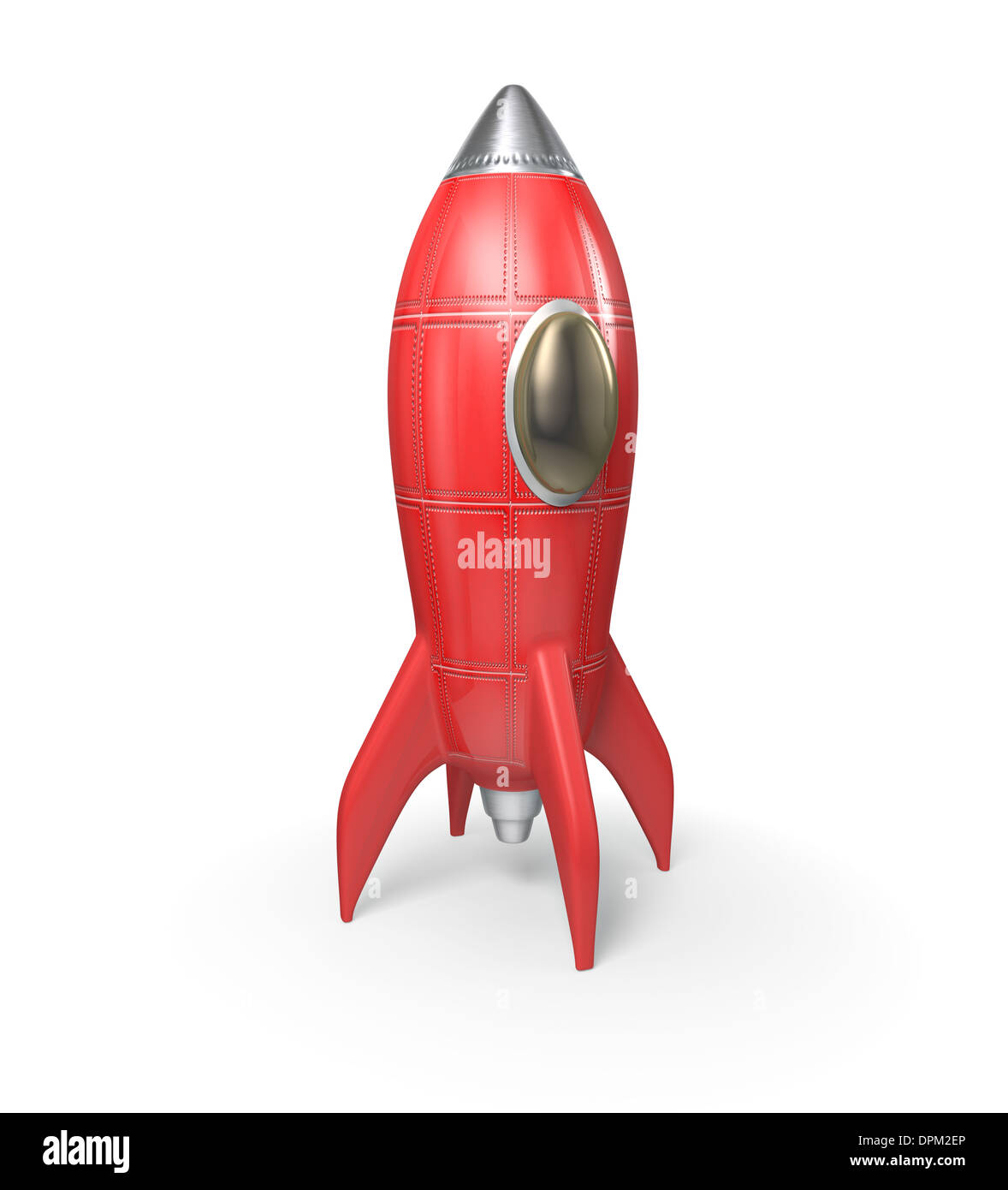 Red rocket - 3d rendering, isolated on white background Stock Photo - Alamy