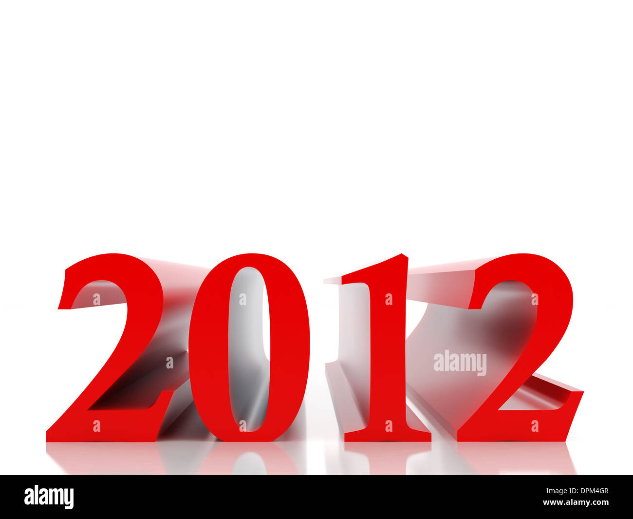 New 2012 year card. High resolution image. 3d rendered illustration ...