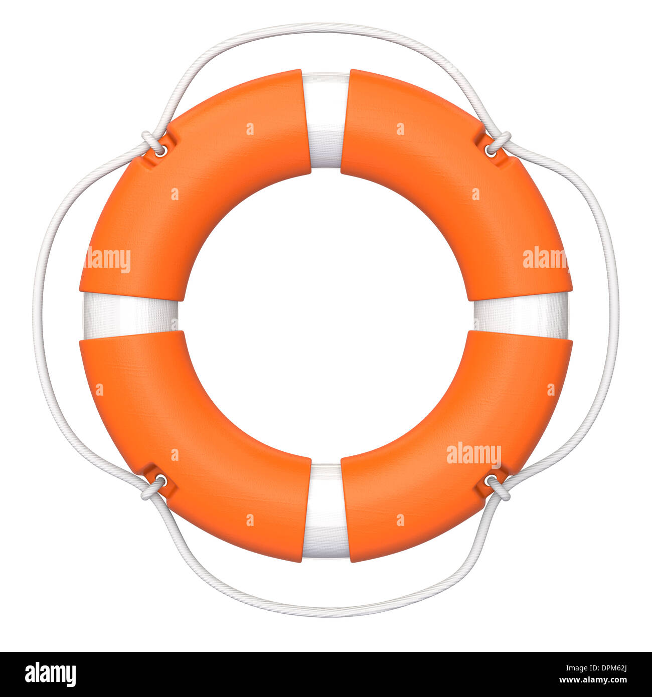 Orange lifebuoy with clipping path Stock Photo - Alamy