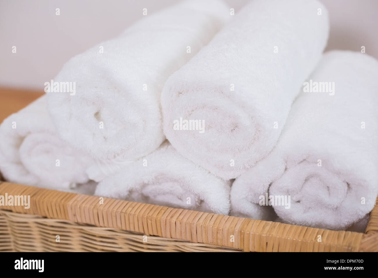 White clean towels hi-res stock photography and images - Alamy