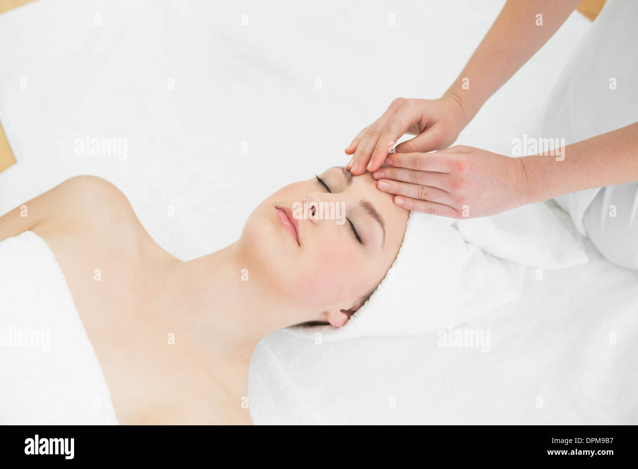 Hands touching forehead hi-res stock photography and images - Alamy