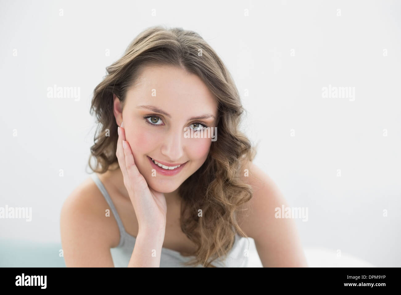 Close up portrait of a pretty woman Stock Photo - Alamy