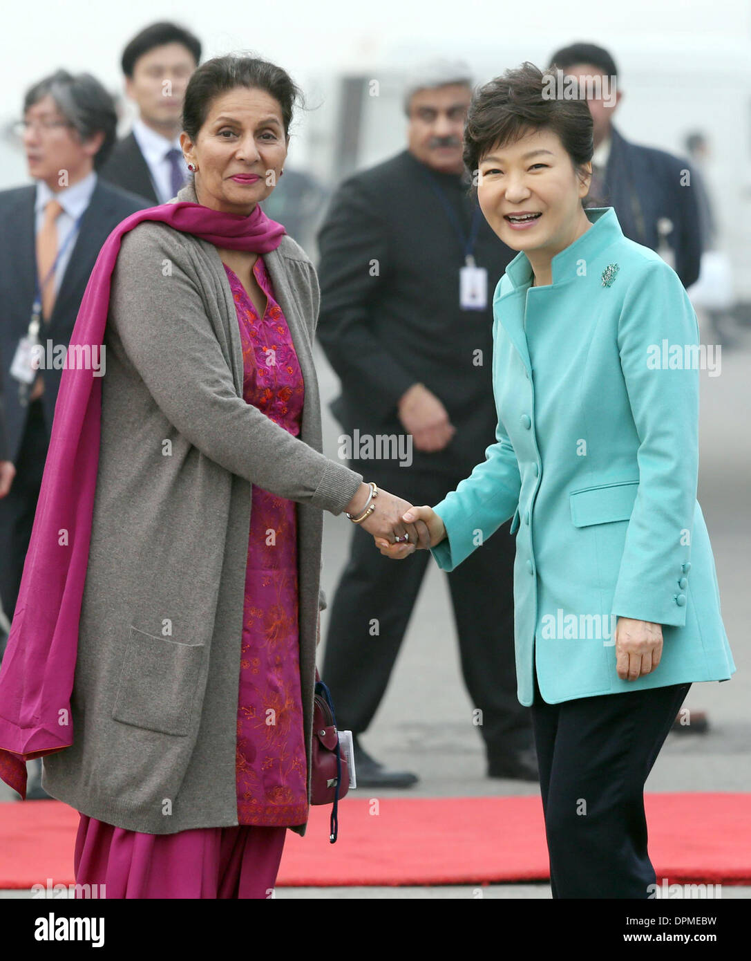 New Delhi, India. 15th Jan, 2014. South Korean President Park Geun-hye ...