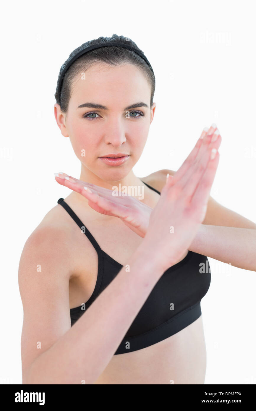 Defending with hands hi-res stock photography and images - Alamy