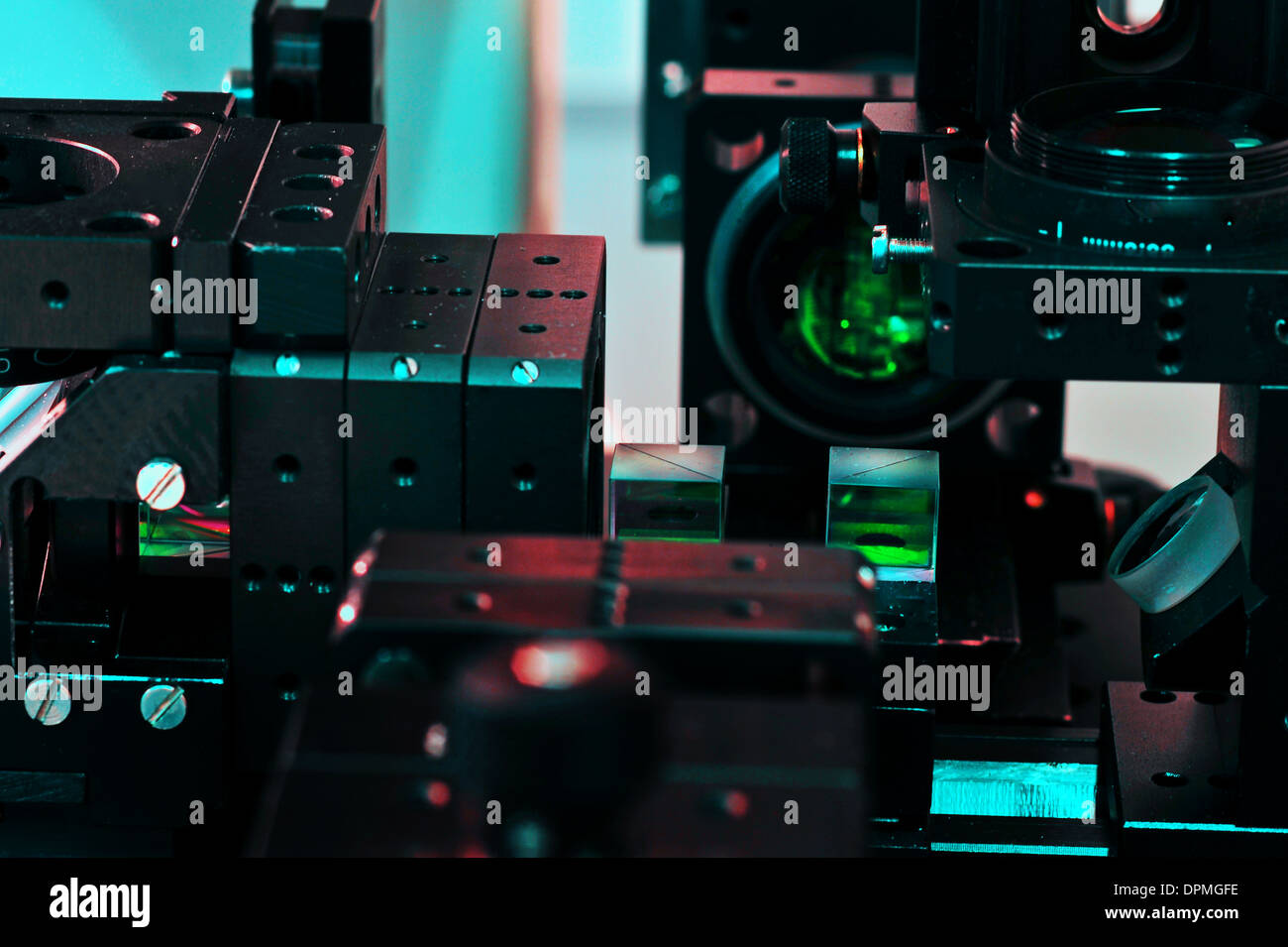 laser lens and light Stock Photo - Alamy