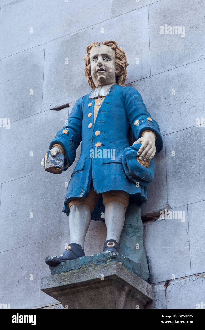 City of London, St Andrew Holborn One of two figures of charity school ...
