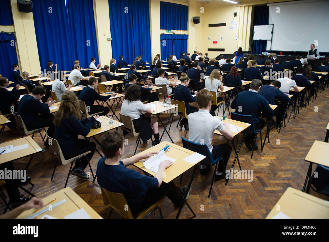 Gcse exams pupils wales hi-res stock photography and images - Alamy