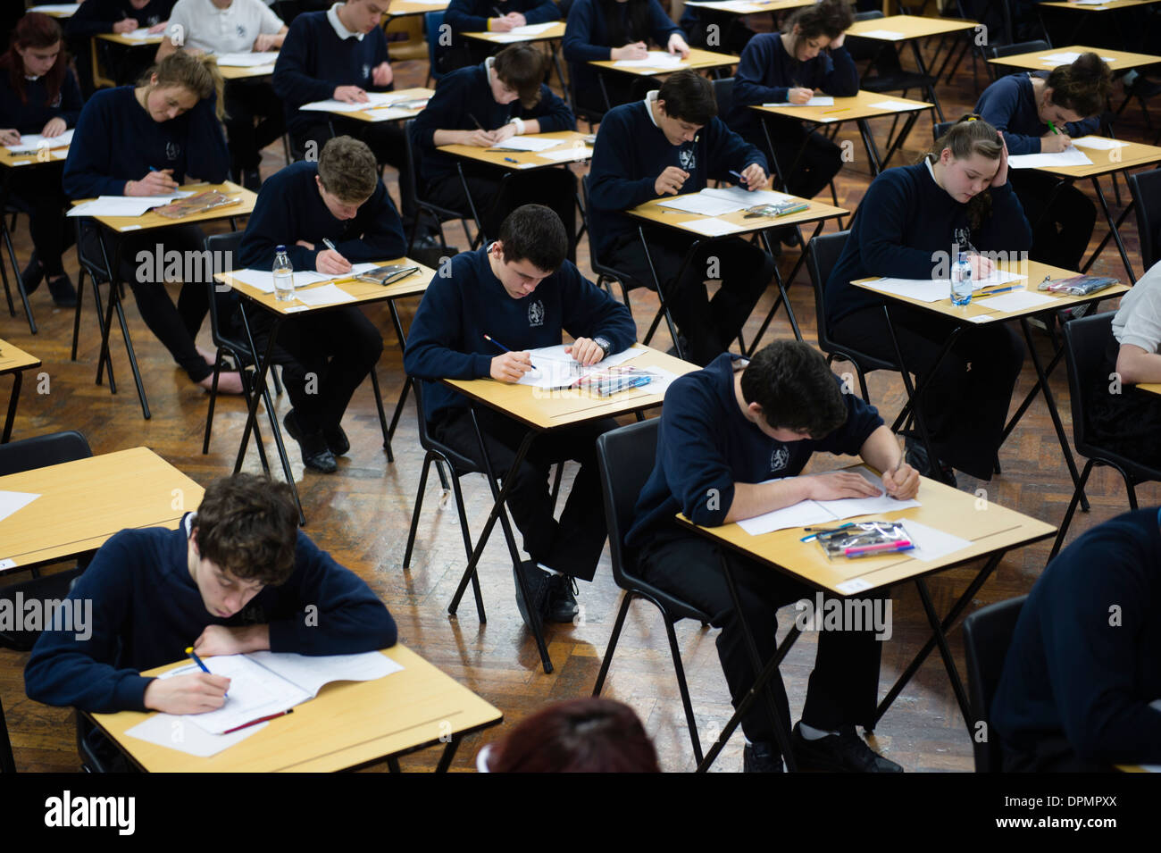 Gcse exams pupils wales hi-res stock photography and images - Alamy