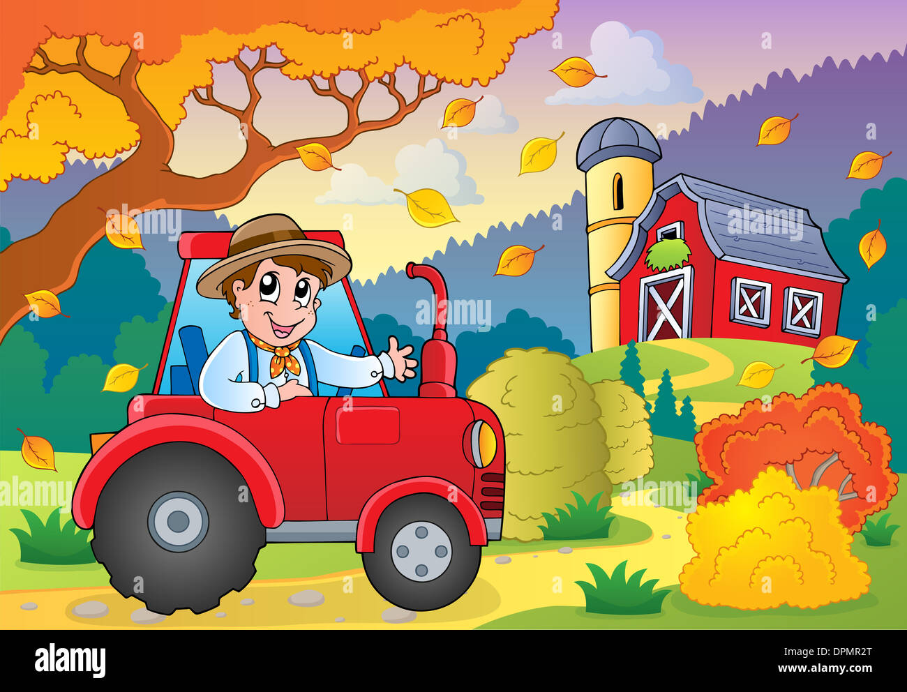 Autumn farm theme 5 - picture illustration Stock Photo - Alamy