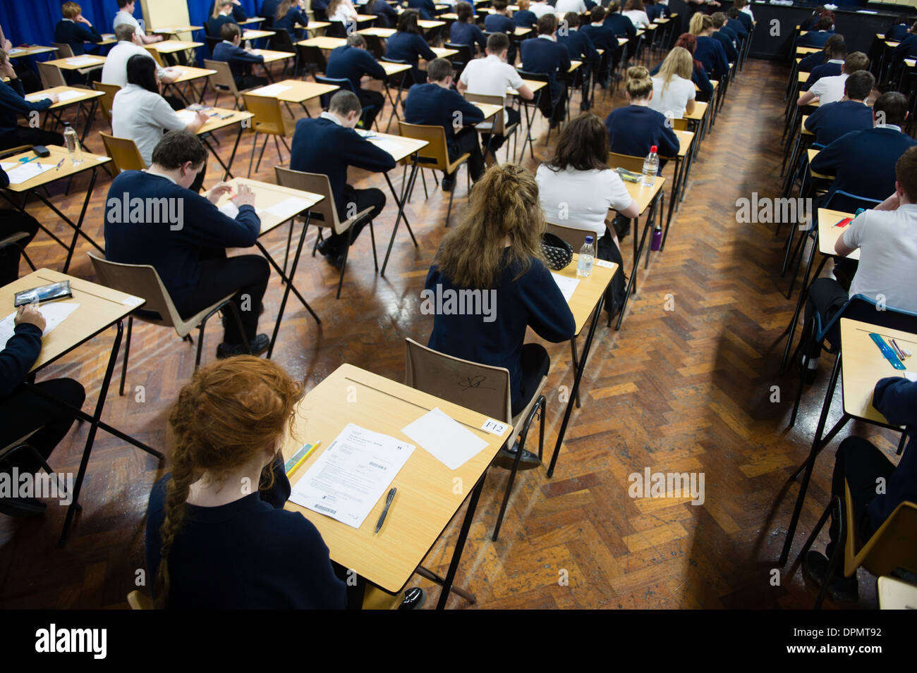 Gcse exams pupils wales hi-res stock photography and images - Alamy