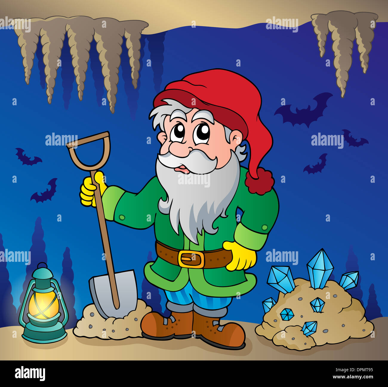 Mine theme image 3 - picture illustration Stock Photo - Alamy