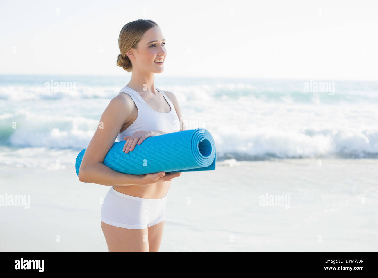 Lovely young white female beach hi-res stock photography and images - Alamy