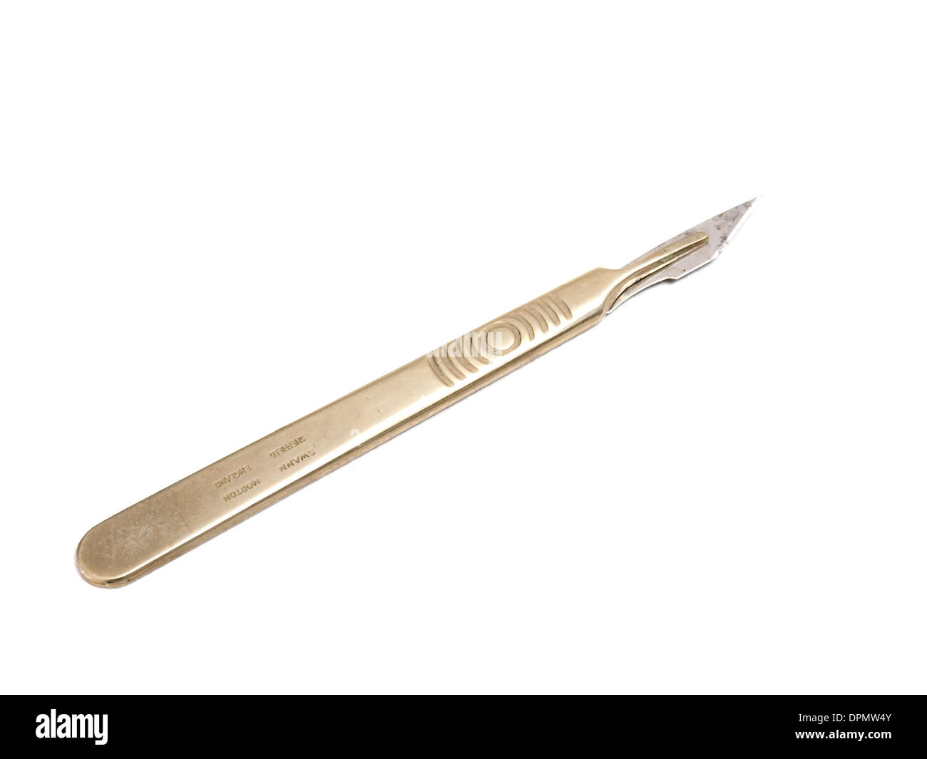 Scalpel on white background Stock Photo - Alamy