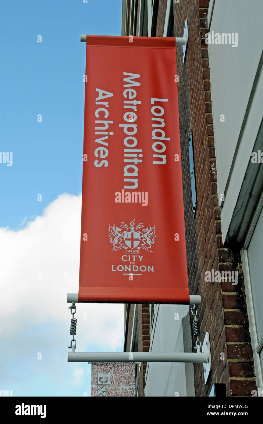 London Metropolitan Archives banner run by the City of London ...
