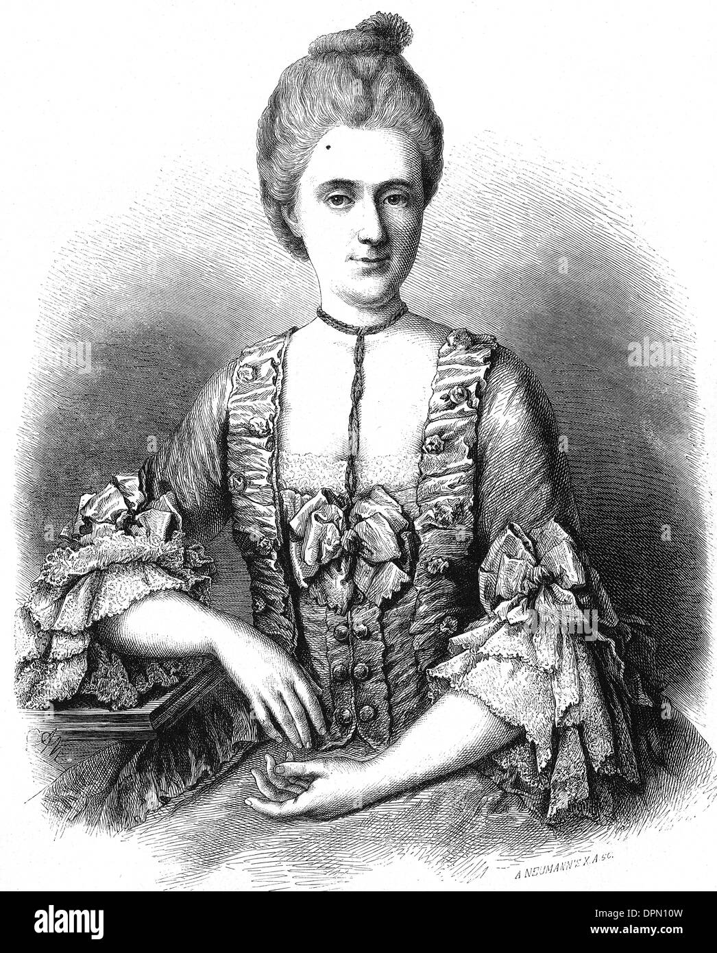 Was The Wife Of Gotthold Ephraim Lessing High Resolution Stock ...