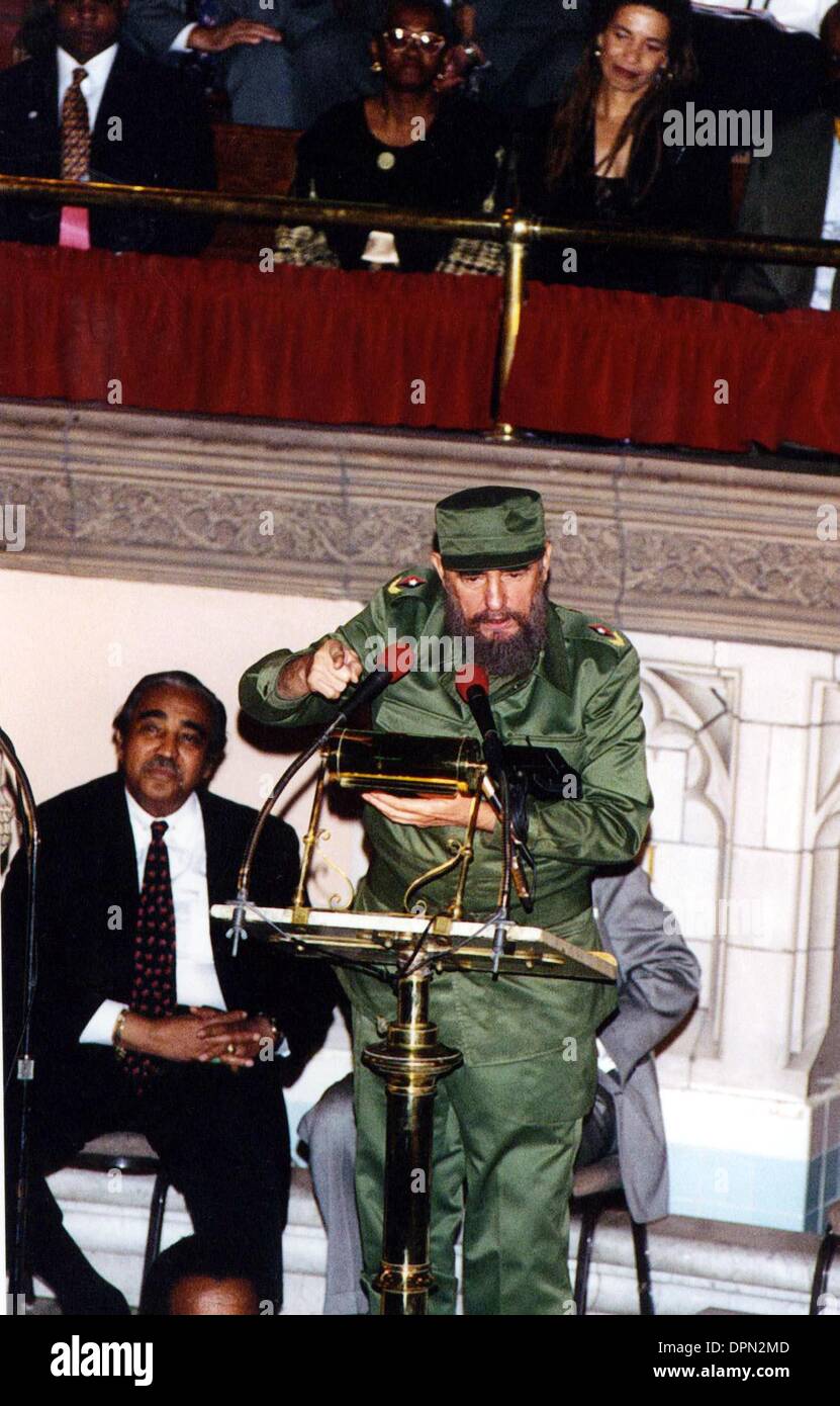 Aug. 1, 2006 - K2845KB.FIDEL CASTRO AT ABYSSINIAN BAPTIST CHURCH IN ...