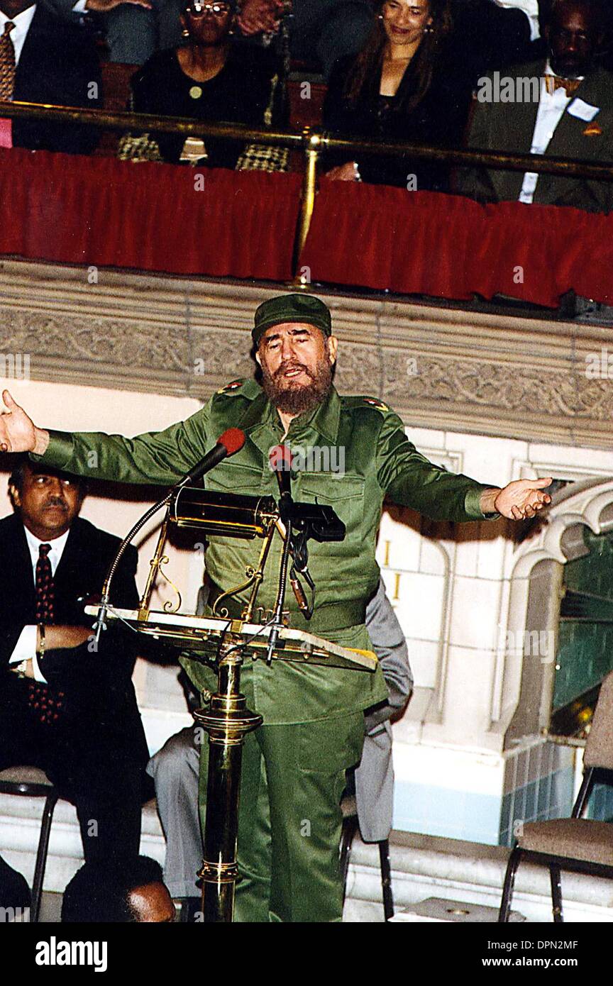 Aug. 1, 2006 - K2845KB.FIDEL CASTRO AT ABYSSINIAN BAPTIST CHURCH IN ...