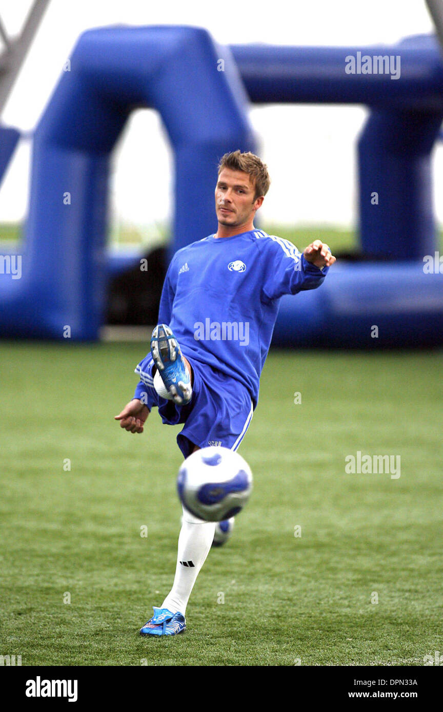 David beckham at the launch of his soccer skills book hi-res stock ...