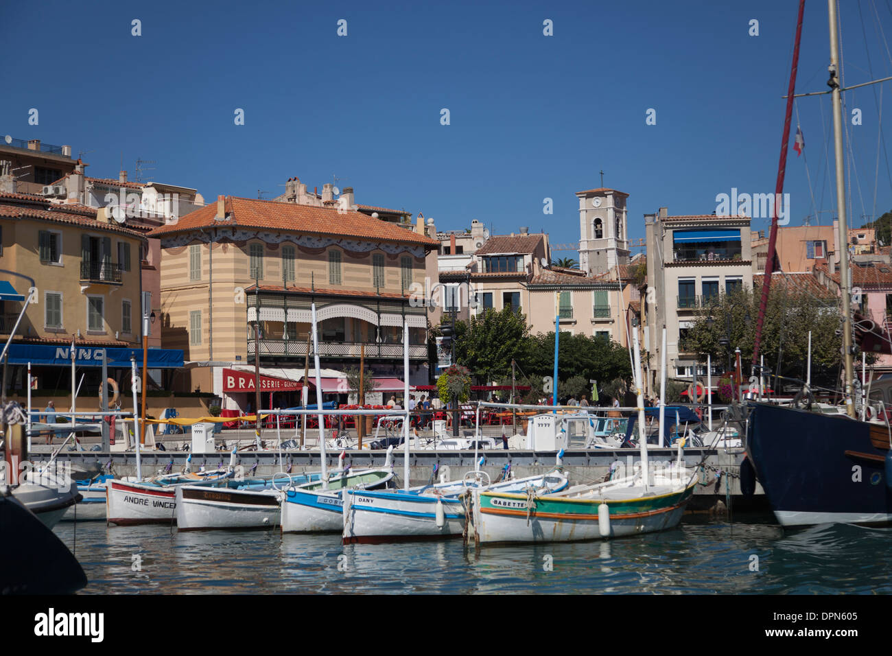 The harbour at Cassis Stock Photo - Alamy