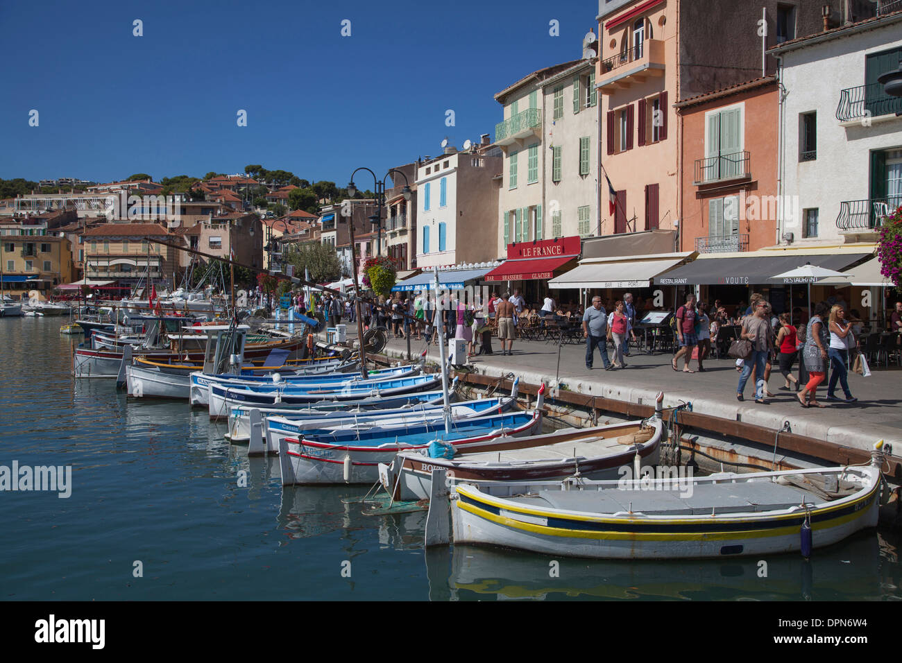 The harbour at Cassis Stock Photo - Alamy