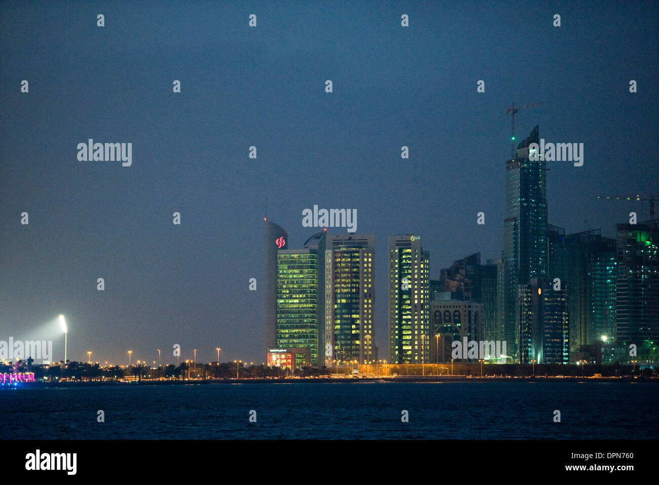 Qatar, Doha, skyline Stock Photo - Alamy