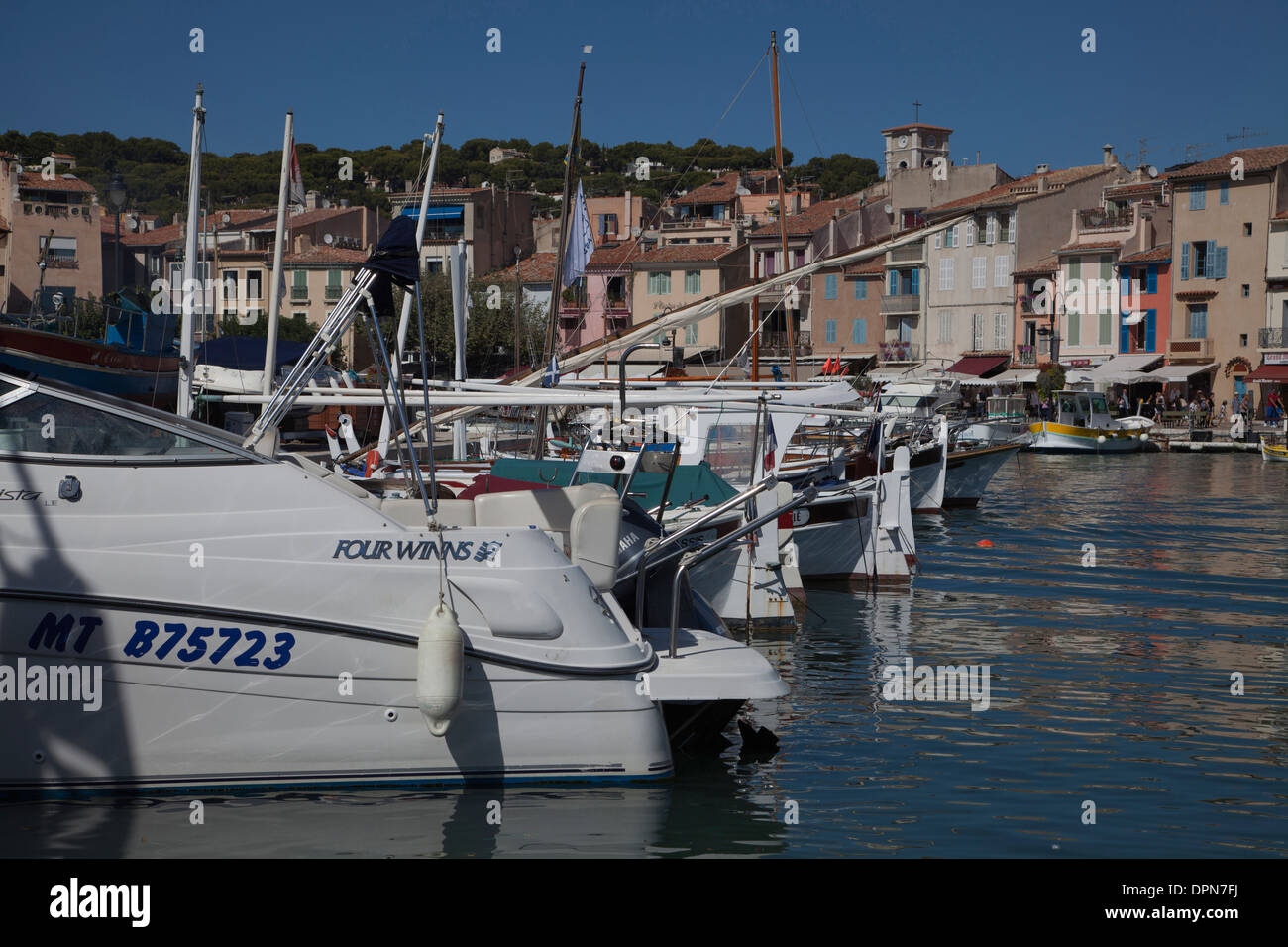 The harbour at Cassis Stock Photo - Alamy