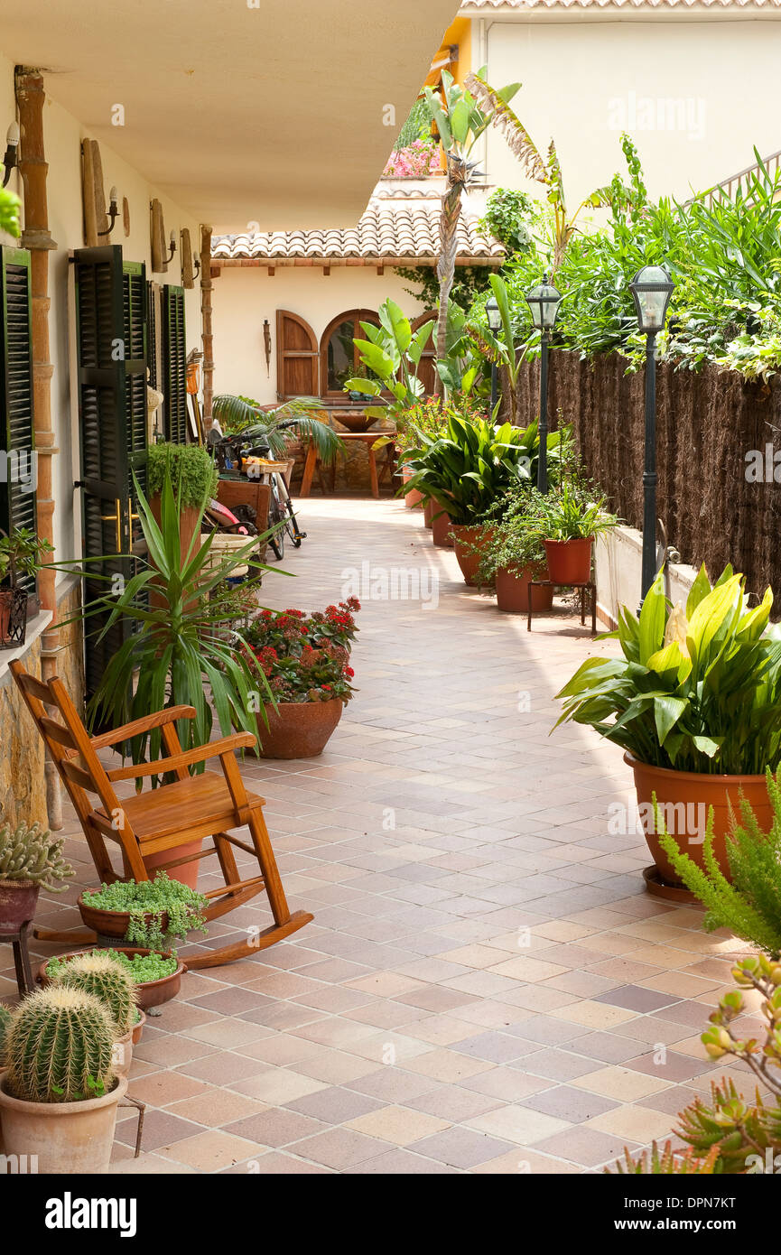 Villa veranda hi-res stock photography and images - Alamy