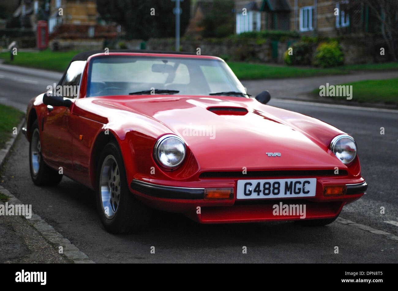 Red tvr sports car hi-res stock photography and images - Alamy