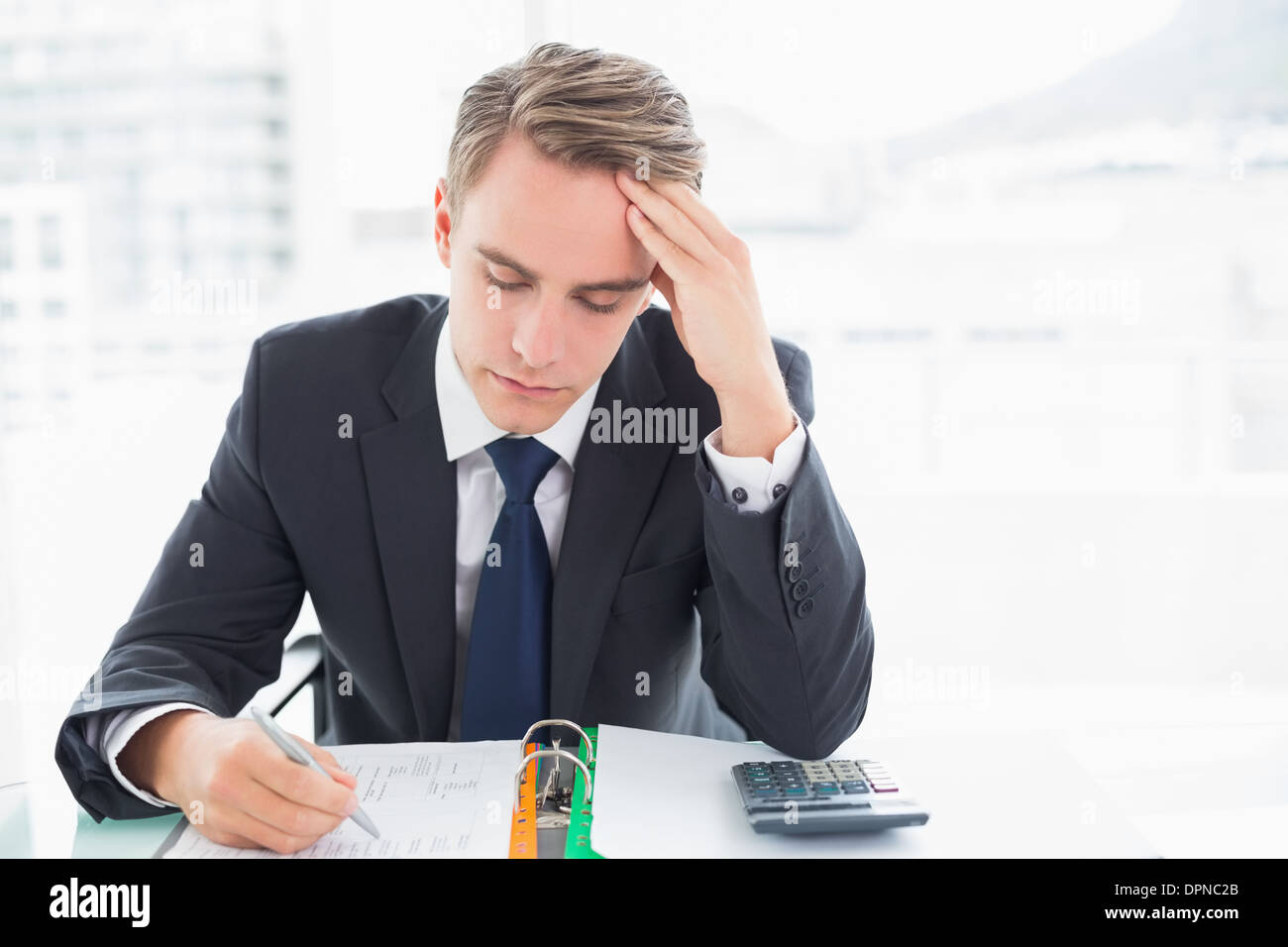 Accountant sitting desk in office hi-res stock photography and images ...