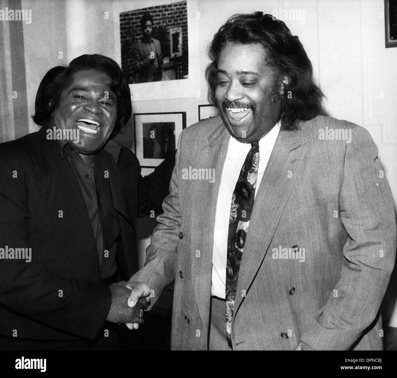 Al sharpton james brown Black and White Stock Photos & Images - Alamy