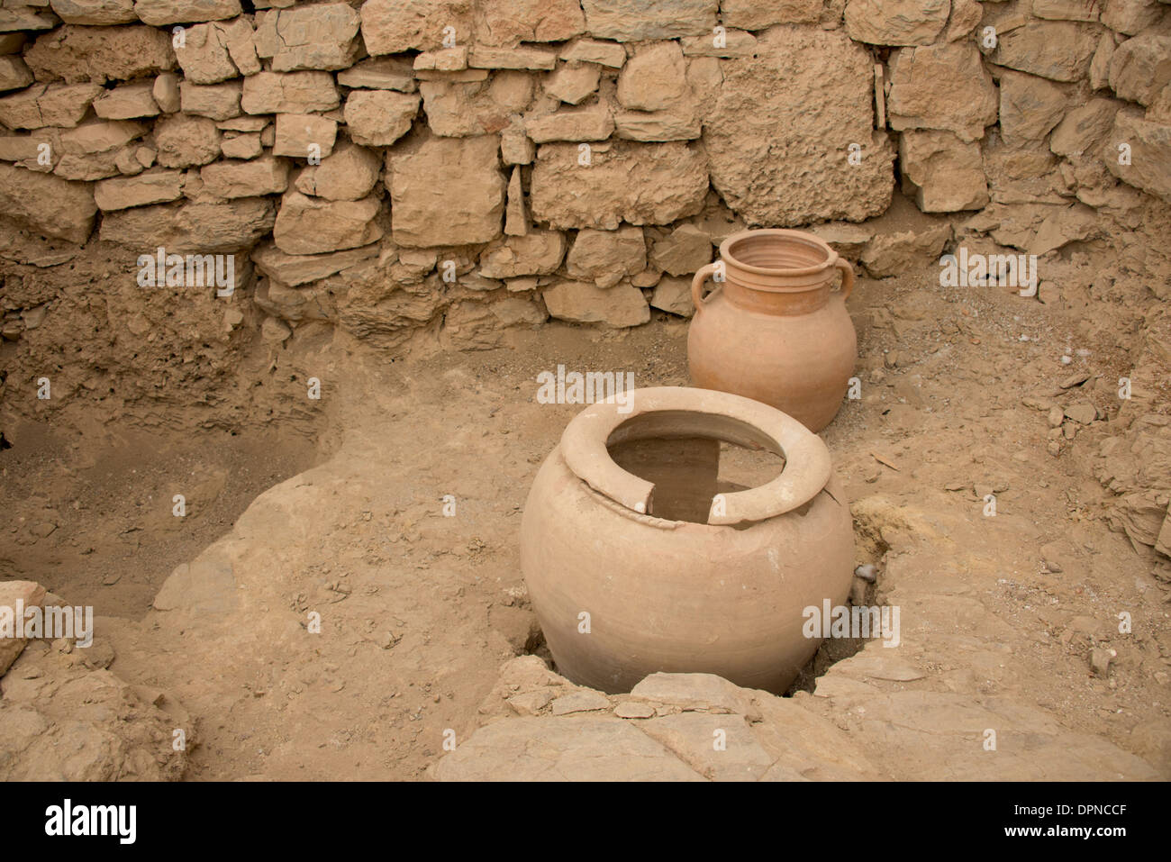 Turkey, Ephesus. Historic Terrace Houses. Ancient clay pots Stock Photo ...