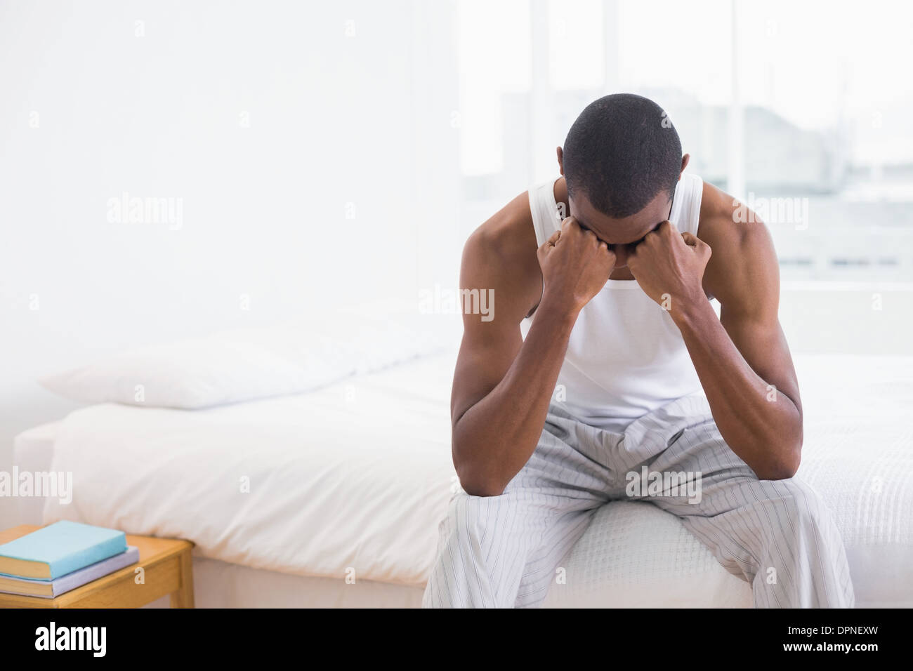 Young afro man thinking hi-res stock photography and images - Alamy