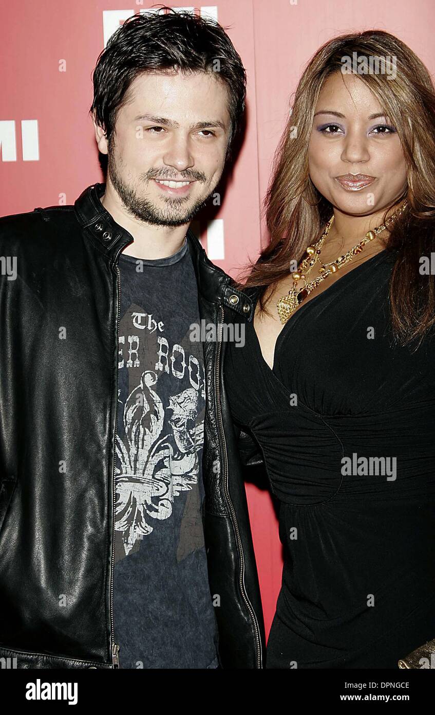 Feb. 8, 2006 - Hollywood, CALIFORNIA, USA - FREDDIE RODRIGUEZ AND WIFE ...