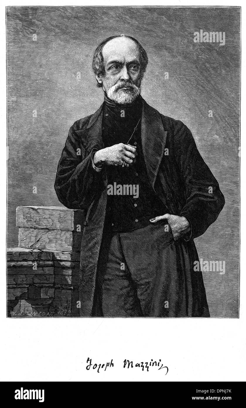 Giuseppe mazzini 1805 1872 Black and White Stock Photos & Images - Alamy