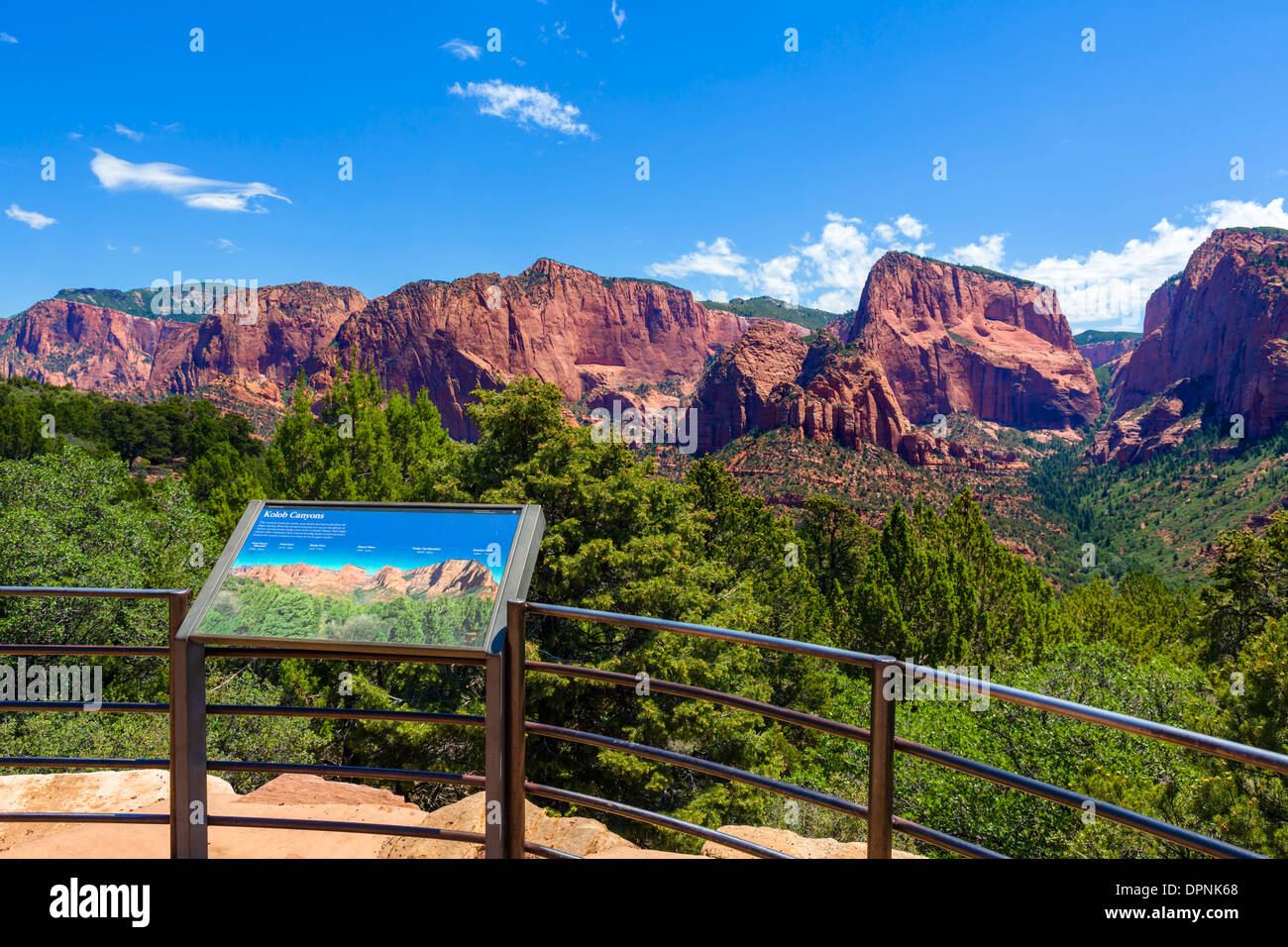 Overlook in Kolob Canyons section of Zion National Park, Utah, USA ...