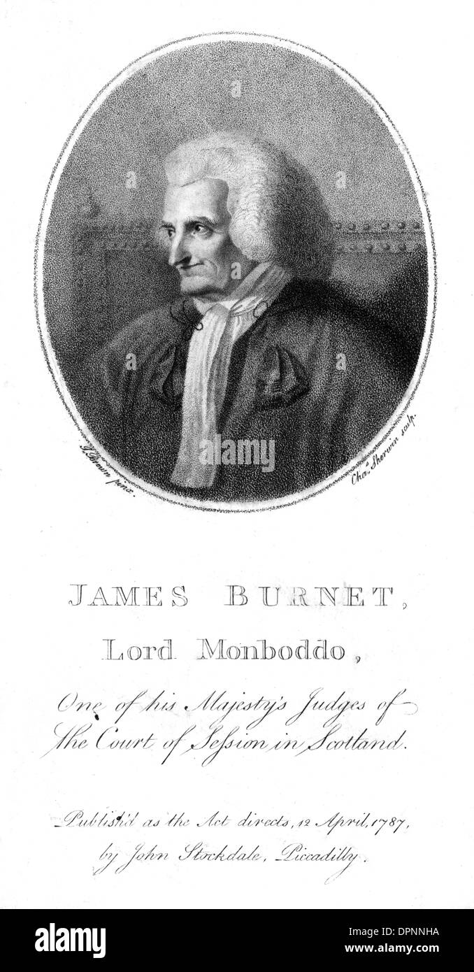 Lord monboddo hi-res stock photography and images - Alamy