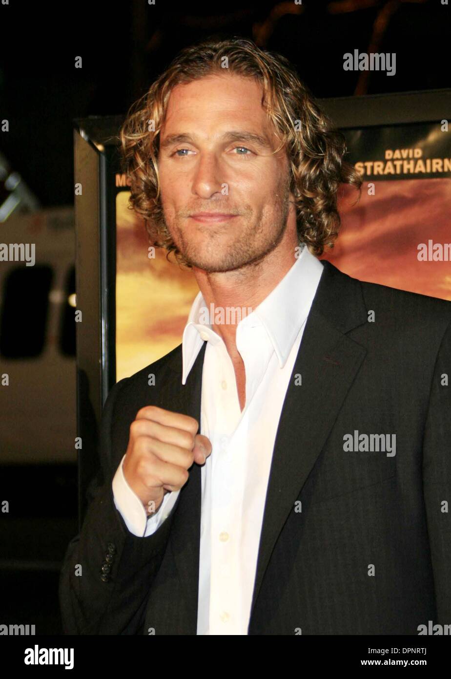 Dec. 14, 2006 - Hollywood, CALIFORNIA, USA - MATTHEW MCCONAUGHEY -.WE ...