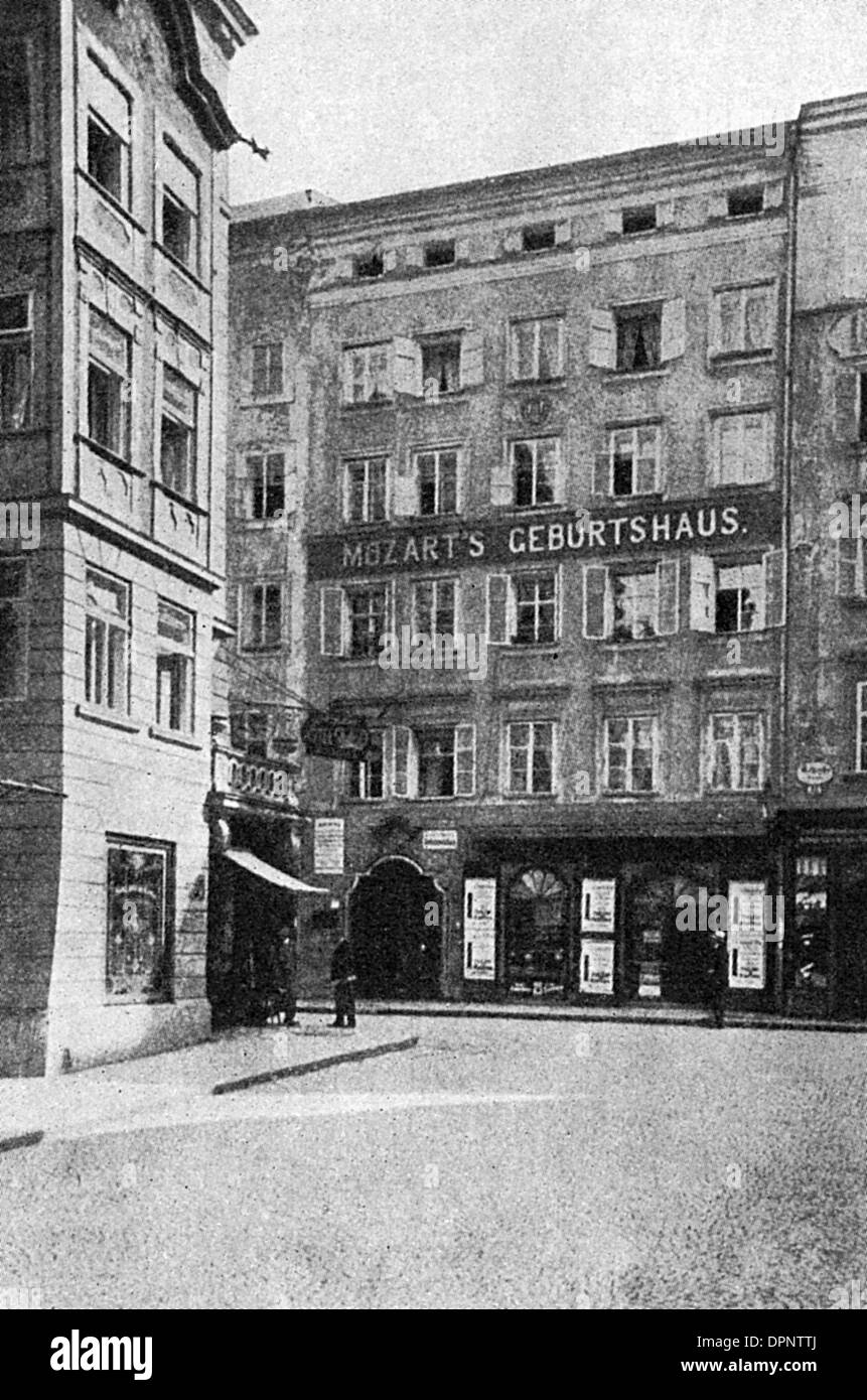 MOZART BIRTHPLACE PHOTO Stock Photo - Alamy