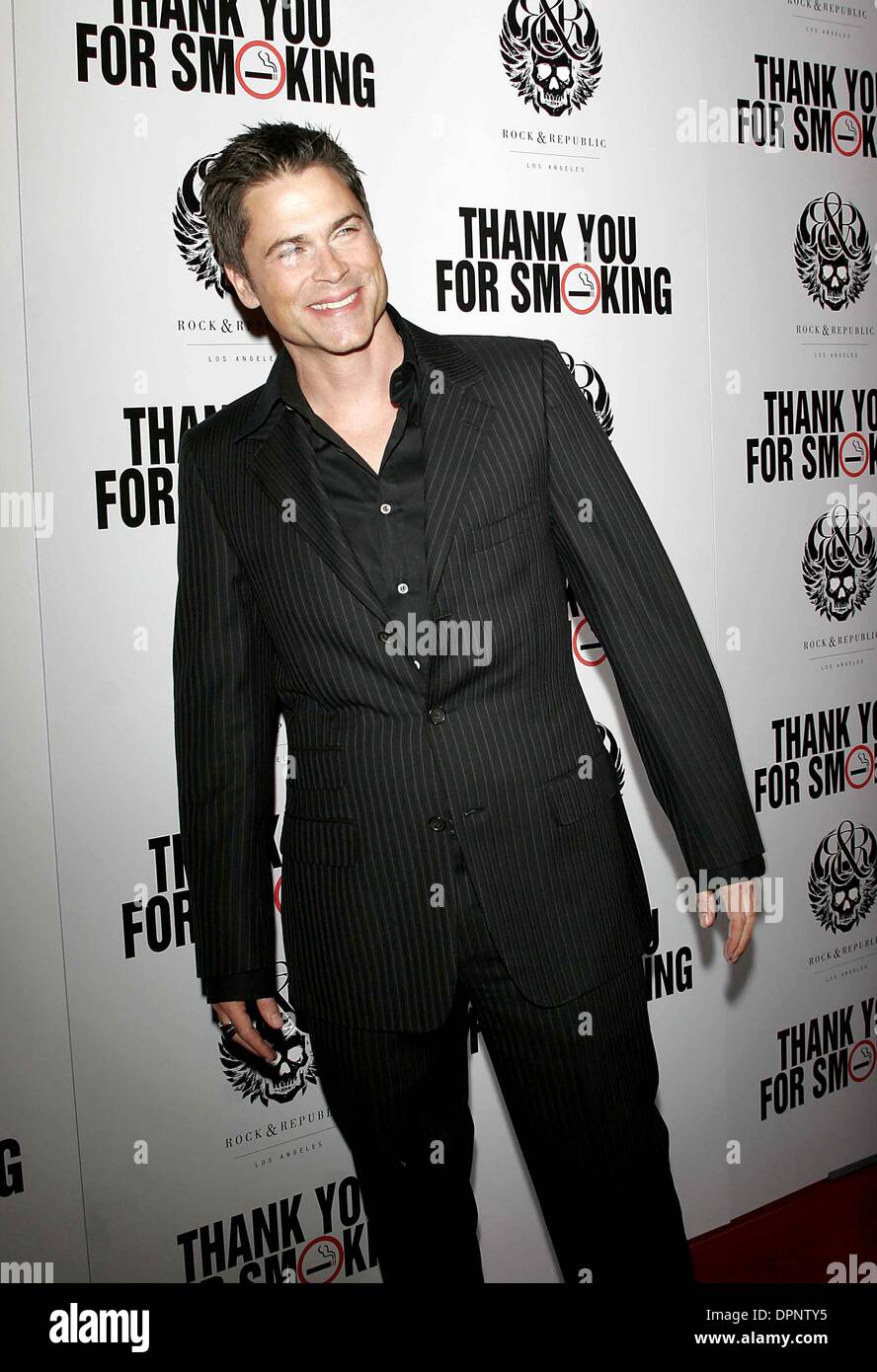 Mar. 16, 2006 - West Hollywood, CALIFORNIA, USA - ROB LOWE -.THANK YOU ...