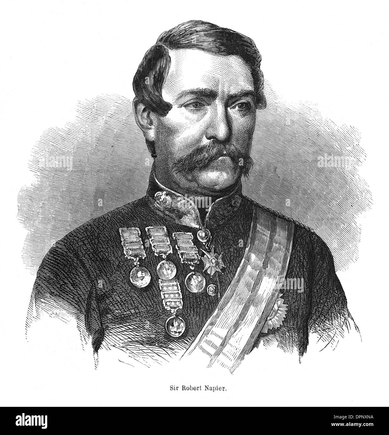 Napier robert cornelis first baron napier of magdala hi-res stock ...