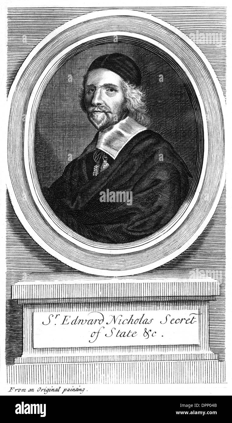 SIR EDWARD NICHOLAS Stock Photo - Alamy