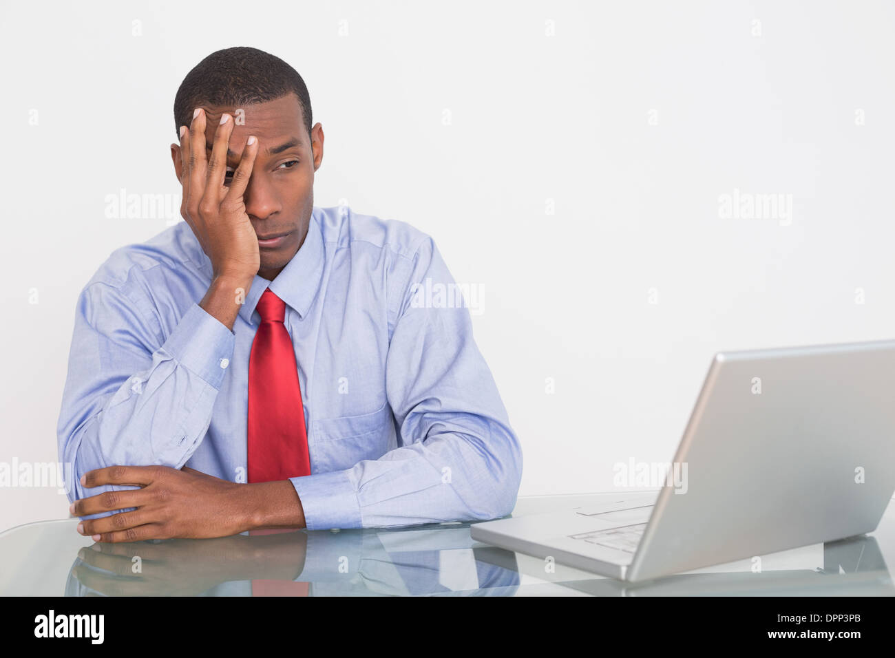 Hand on face upset hi-res stock photography and images - Alamy