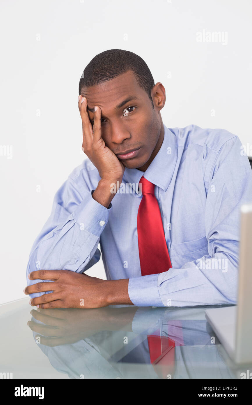 Hand on face upset hi-res stock photography and images - Alamy