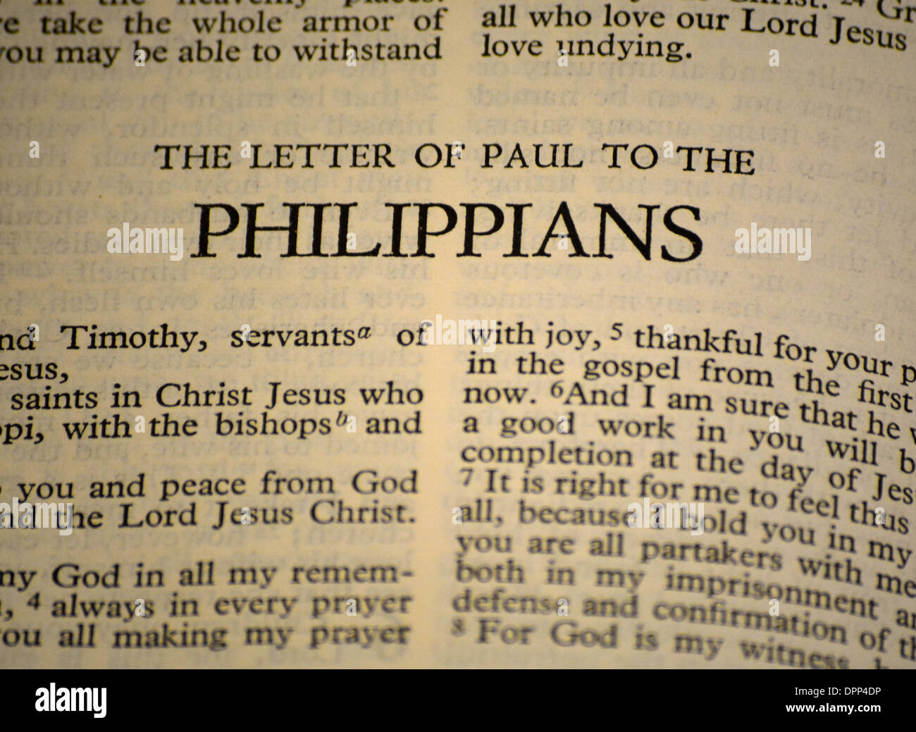 Letter to the philippians hi-res stock photography and images - Alamy
