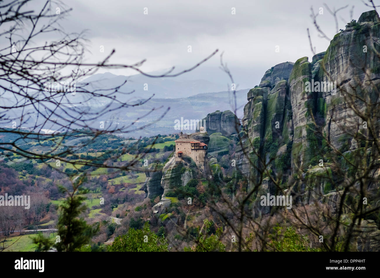 Winter in Meteora Stock Photo - Alamy